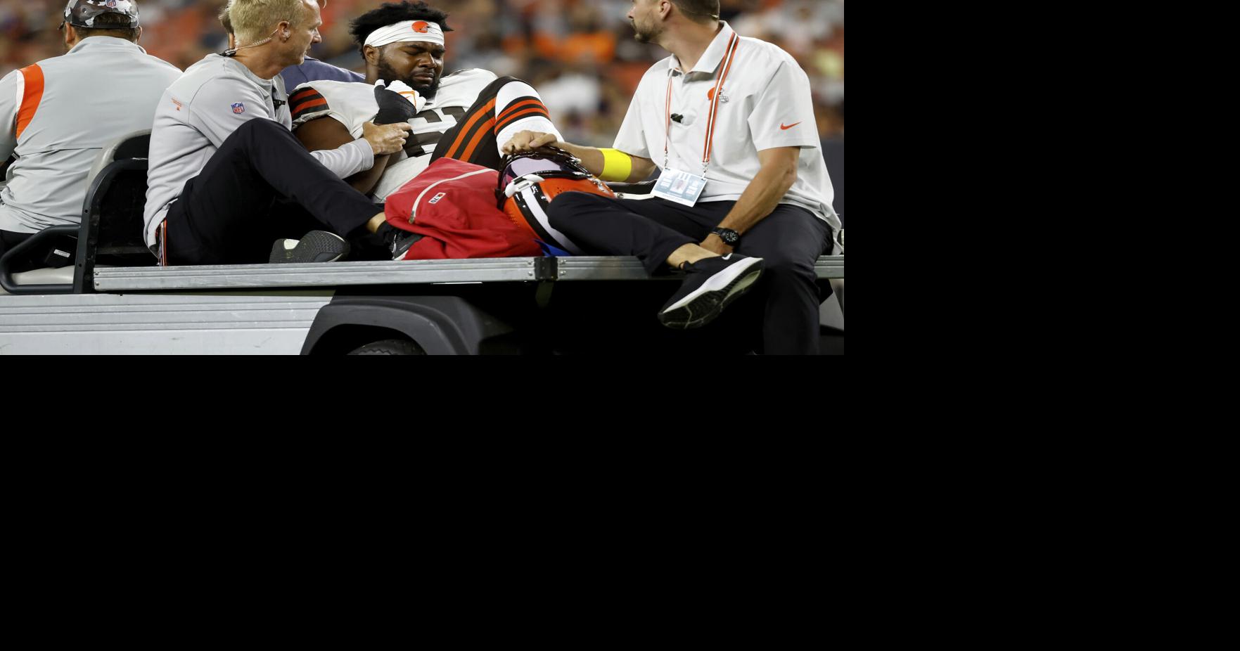 Browns' Odom, USFL star, suffers season-ending knee injury | Sports ...