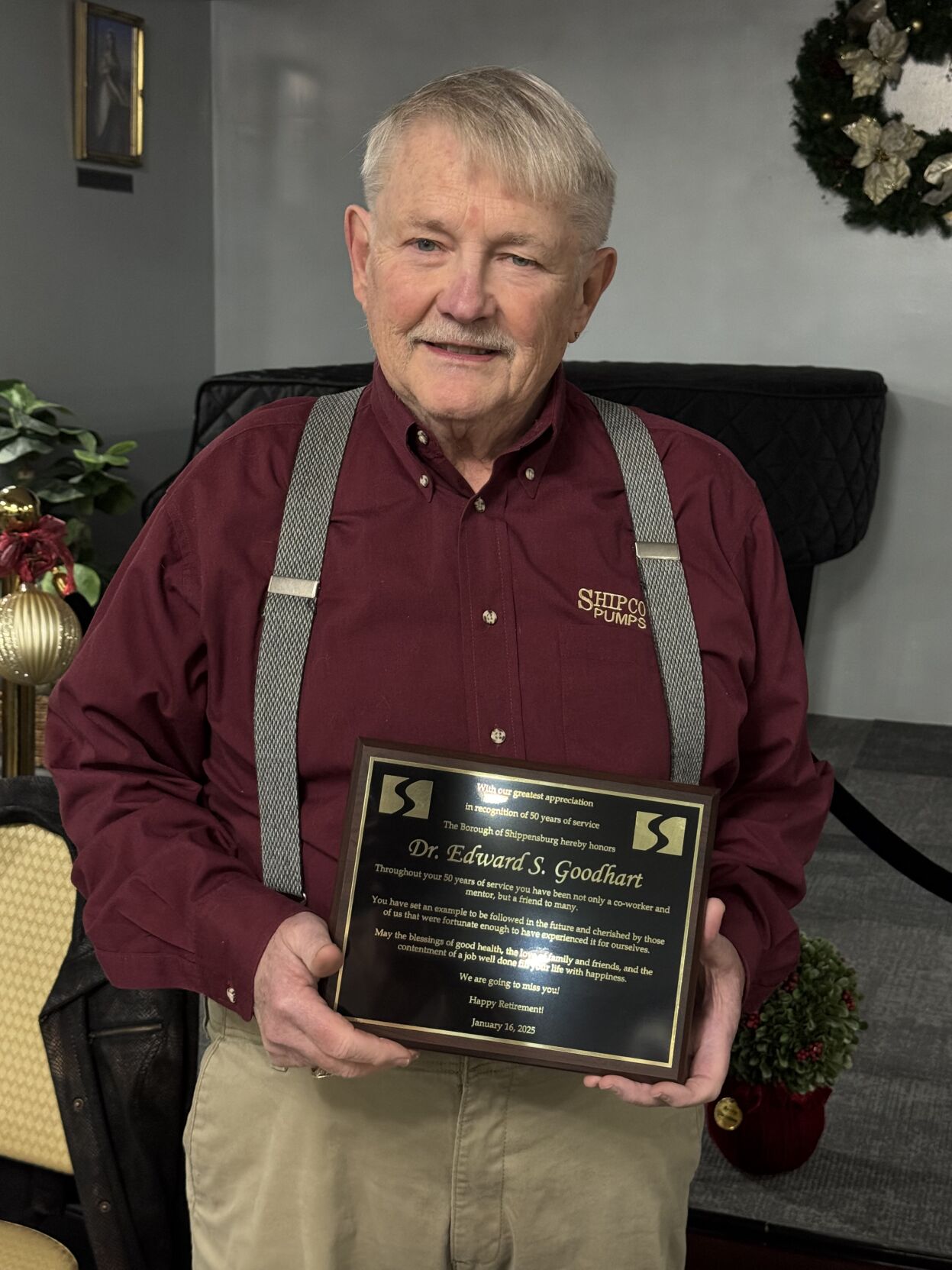 Ed Goodhart retires after 50 Years as Borough Treasurer | News | shipnc.com
