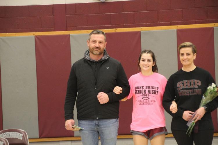 Wrestlers recognized during Senior Night match against Chambersburg ...