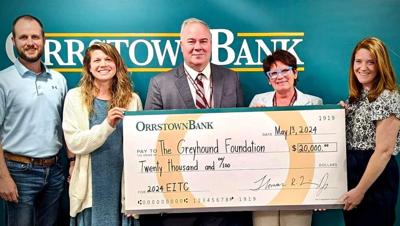 Orrstown Bank donates to Greyhound Foundation | | shipnc.com