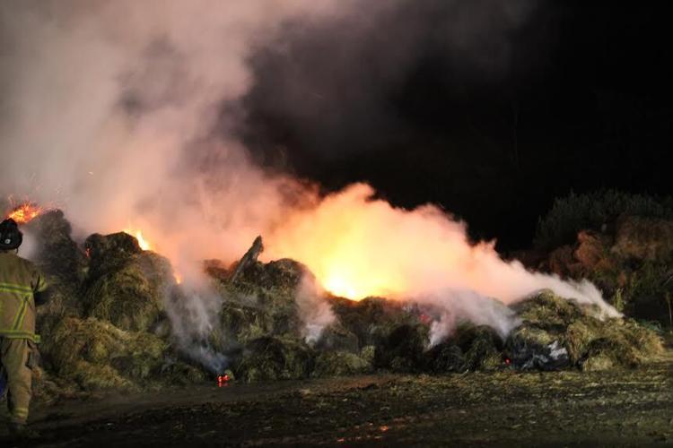 Spontaneous combustion causes hay bale blaze in Lurgan Township ...