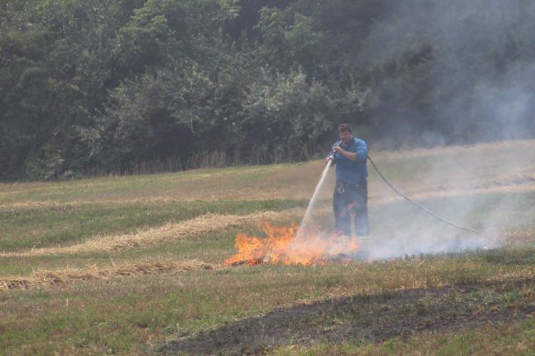 Field and hay baler fire | Local News | shipnc.com