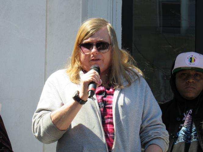 Chambersburg community stands with LGBTQ+ community during rally ...