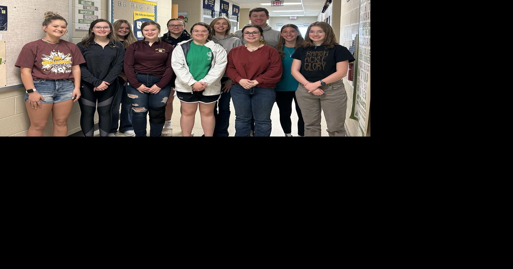 Big Spring FFA students shine at area level competition | Vts Sports ...