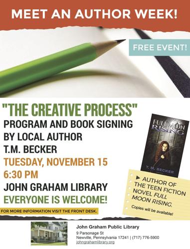 John Graham Library revises Meet an Author Week lineup | Vts Community ...