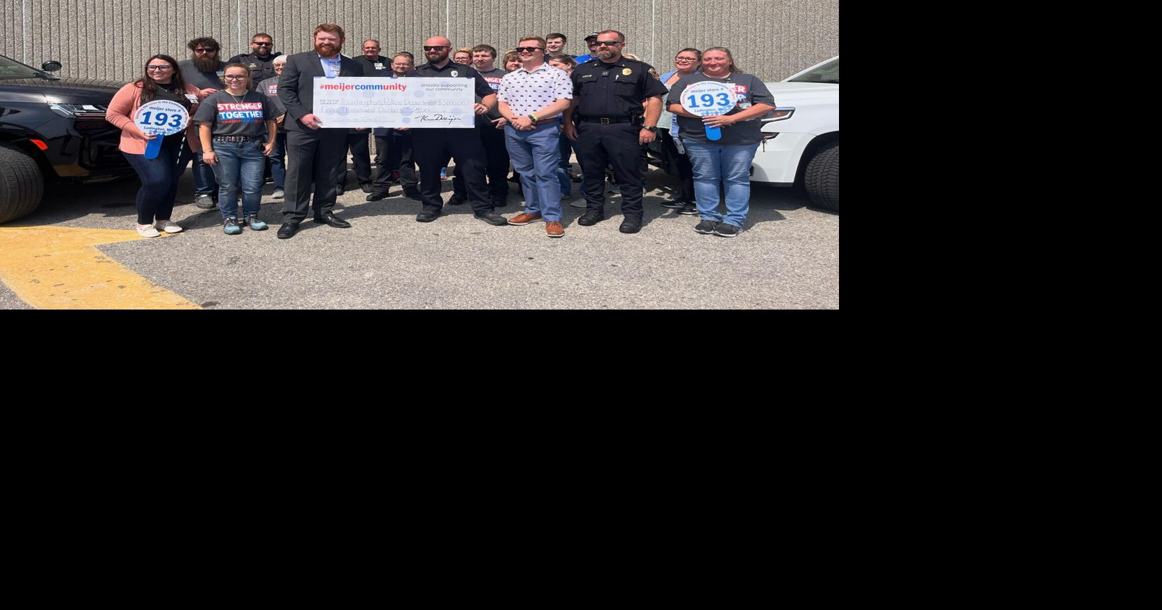 LAPD presented with $5,000 check from Meijer | Ludington Daily News ...