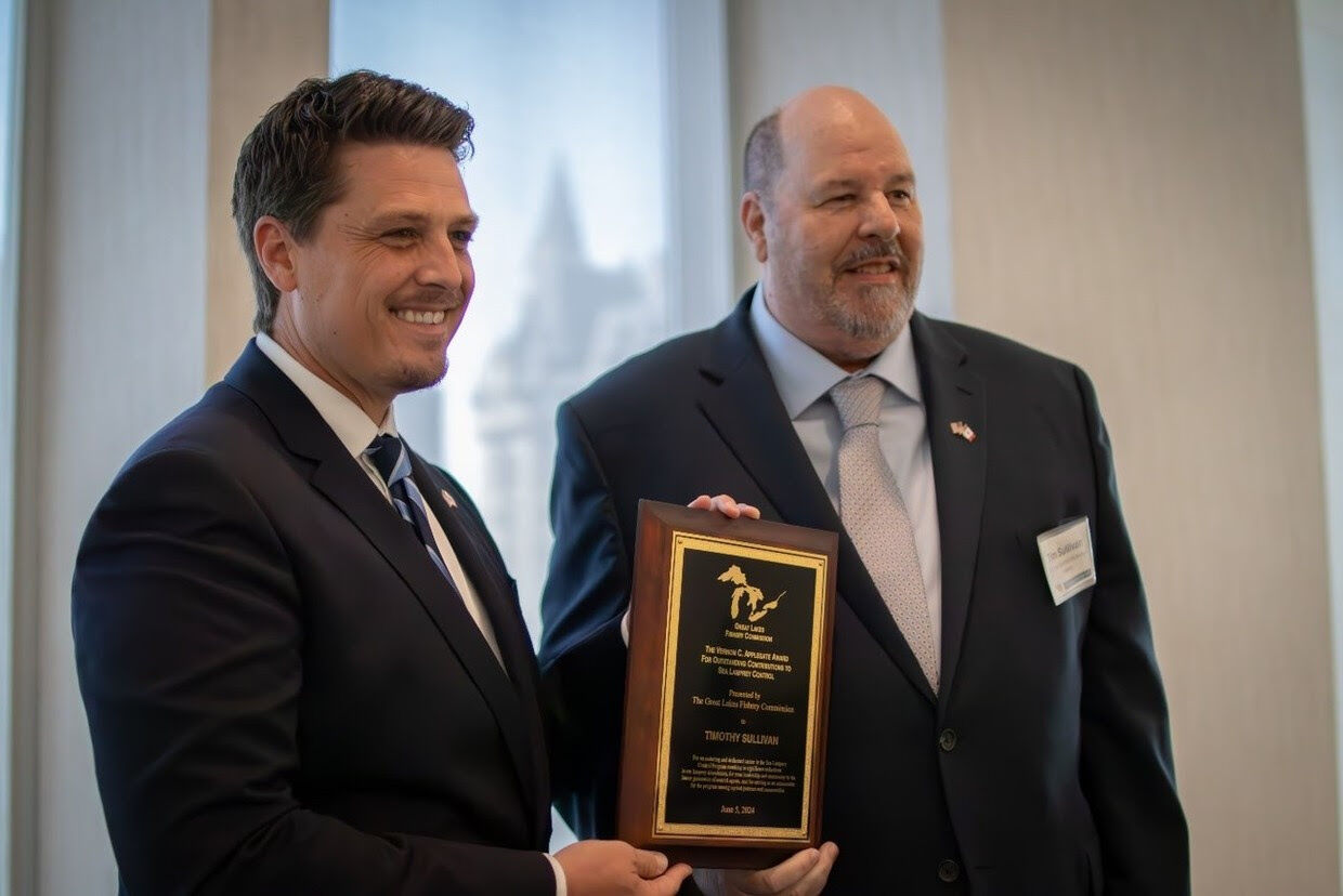 Tim Sullivan recognized for dedicated career in Sea Lamprey Control ...