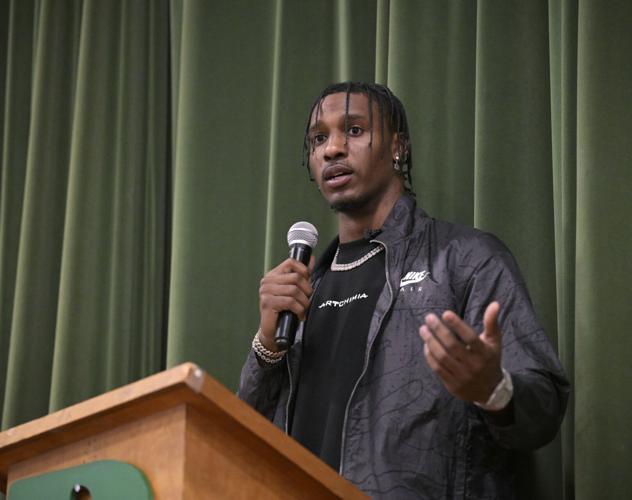 NFL's Terrace Marshall Jr. visited Bossier Elementary | News ...