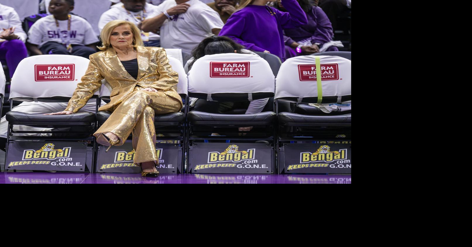 LSU look-a-like camera catches Kim Mulkey at men's game | LSU ...