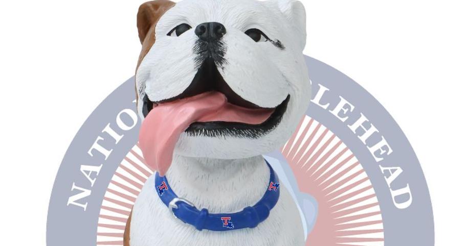Tech XXII, live mascot for Louisiana Tech, is now a bobblehead. Here is ...