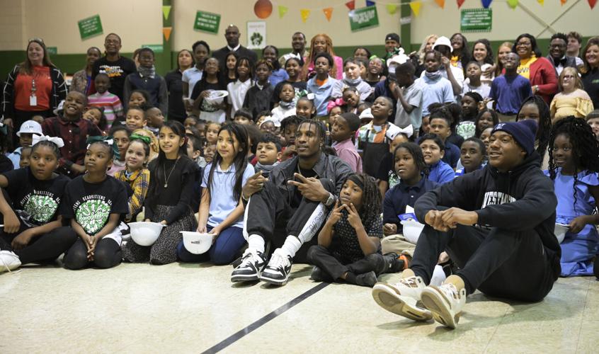 NFL's Terrace Marshall Jr. visited Bossier Elementary | News ...