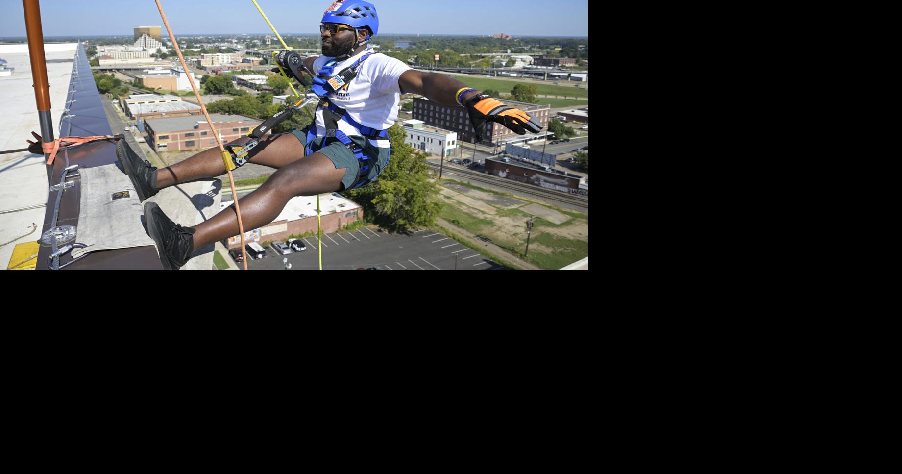 Photos: Local leaders rappel off downtown building | News ...