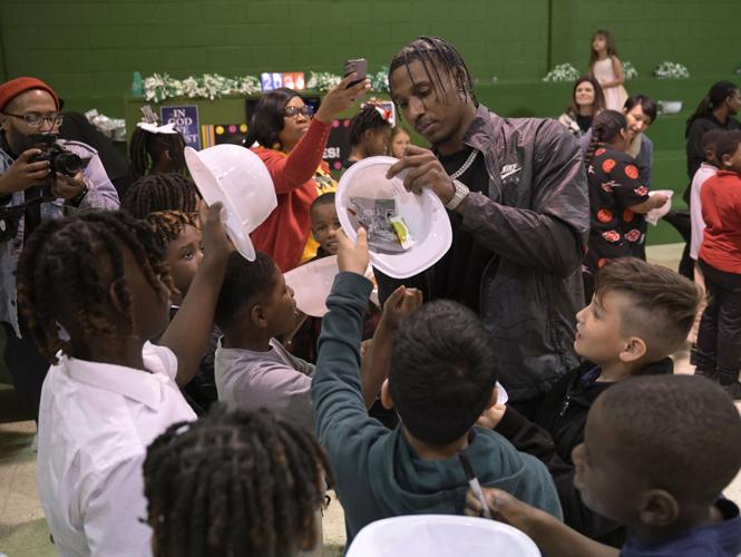 NFL's Terrace Marshall Jr. visited Bossier Elementary | News ...