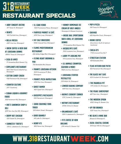 318 Restaurant Week has local foods, dining, new app | Food ...