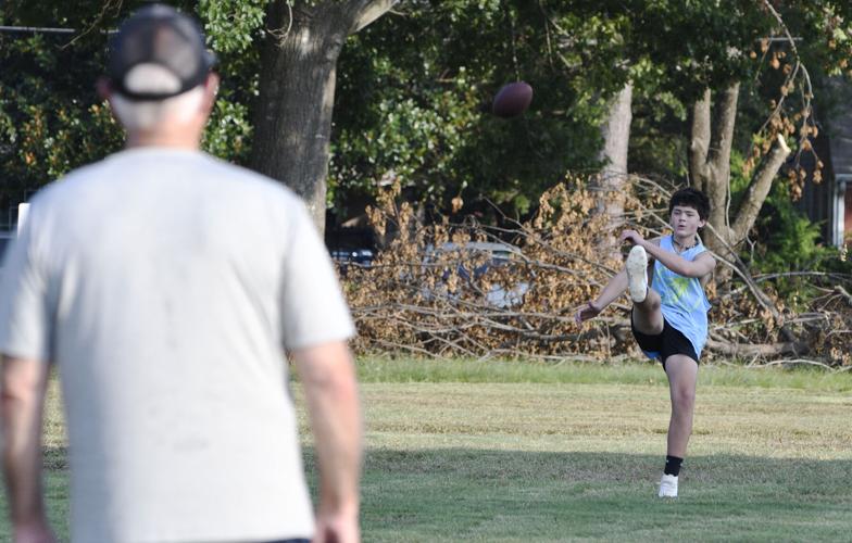 Photos: Place-kicking and punting practice at the park | News ...