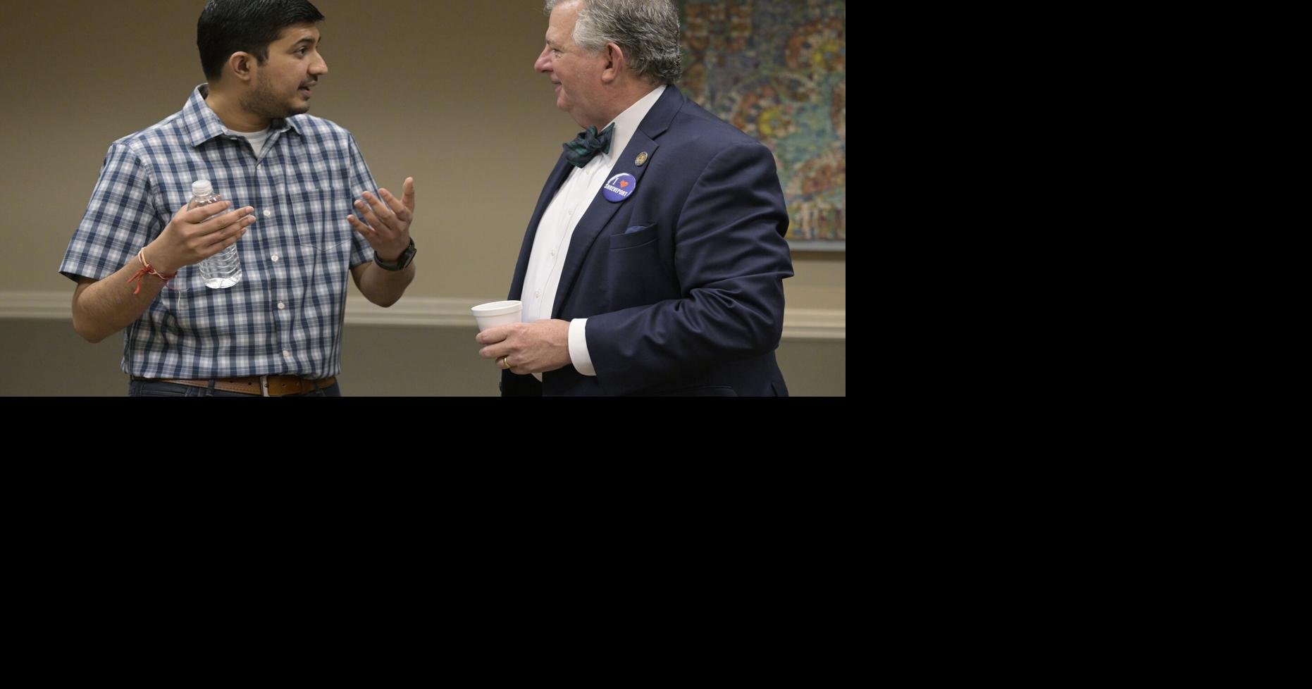 Amazon - Abhishek Gowrishankar with Mayor Tom Arceneaux ...