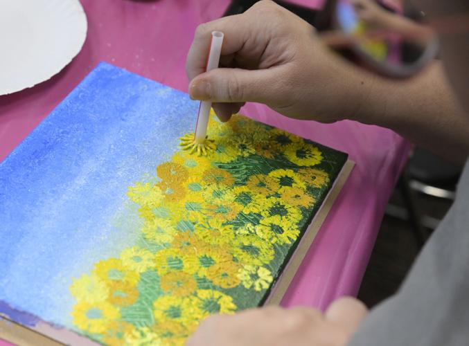 Photos: Painting flowers at Shreve Memorial Library branch | News ...