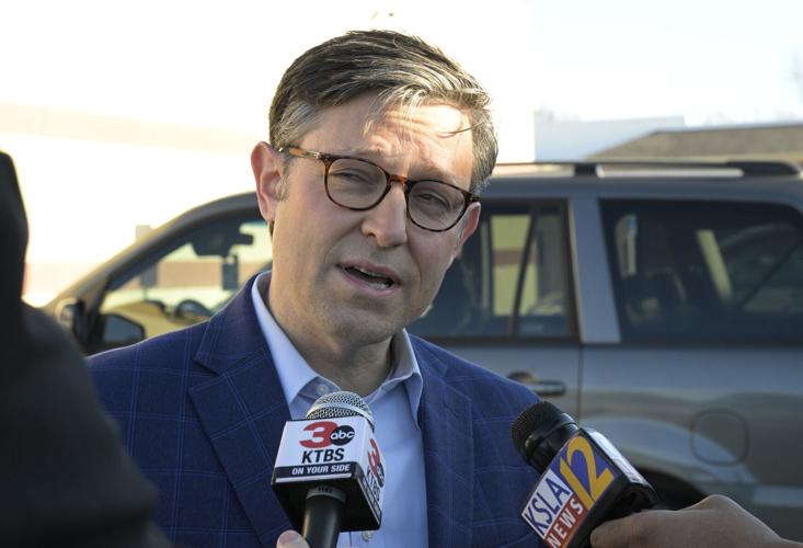 Speaker of the House Mike Johnson stops by Strawn's | News ...