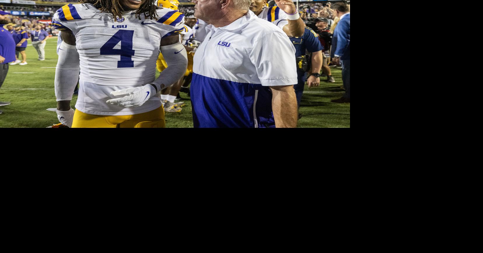 LSU's Brian Kelly questions late flag on LB Harold Perkins | LSU ...