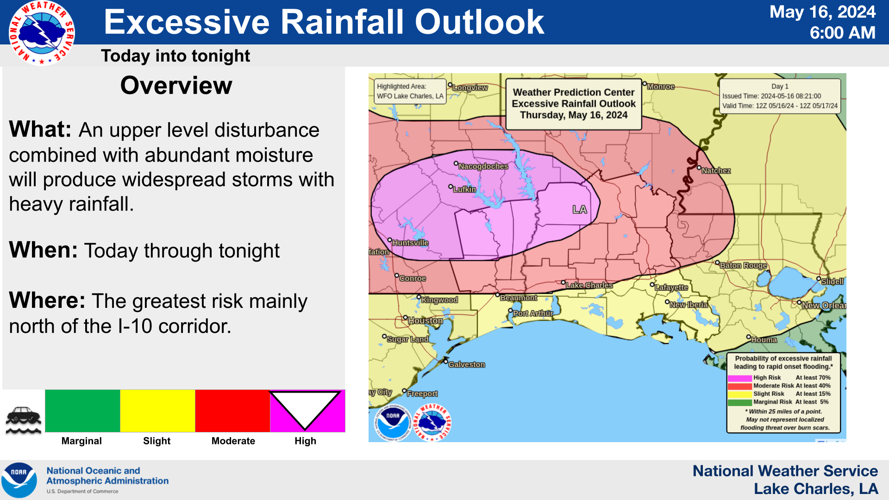 Weather forecast: Flash flooding risk coming to Louisiana | News ...