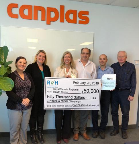 Canplas supports Barrie's RVH with generous donation