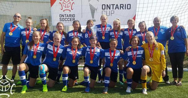 Barrie's under-14 girls soccer team wins Ontario Cup