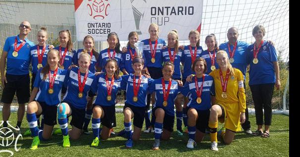 Barrie's under-14 girls soccer team wins Ontario Cup