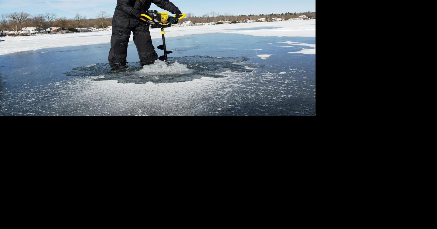 Getting ready for ice fishing in Innisfil
