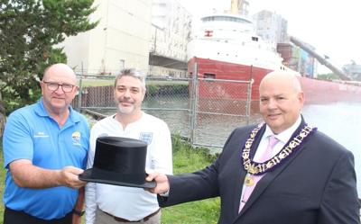 MV Frontenac honoured for being first ship into Midland