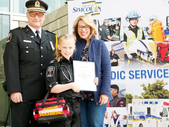 Alliston girl gets the chance to be a Simcoe County paramedic for a day