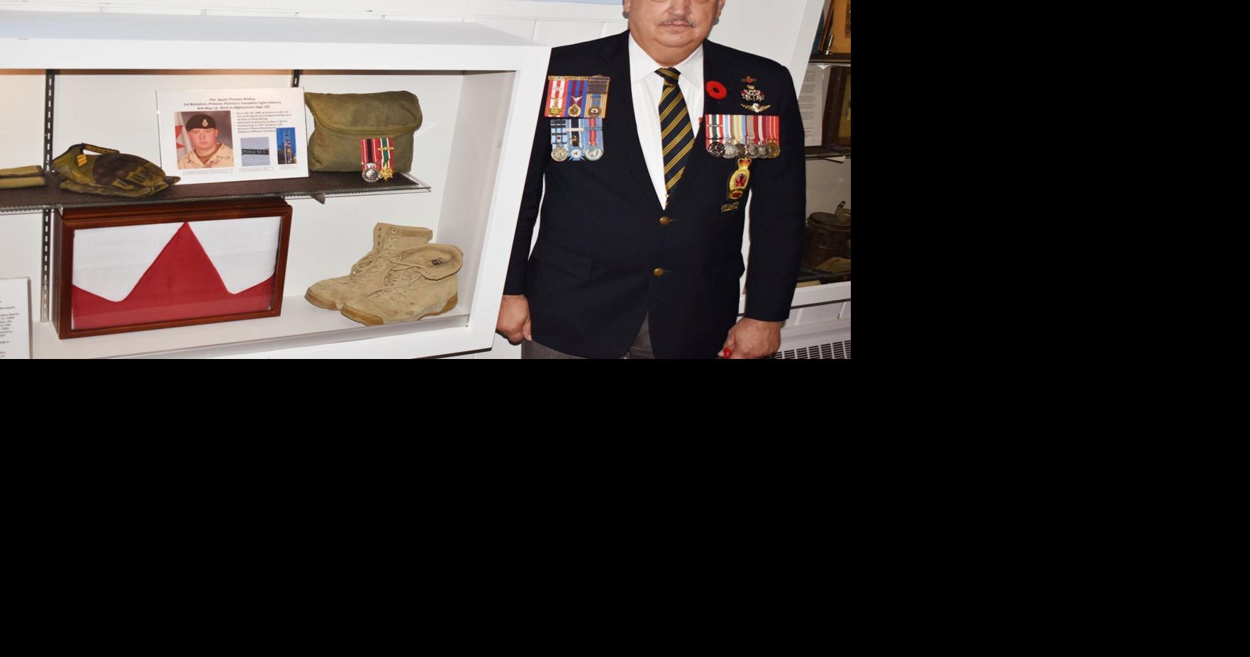 New Barrie Legion display showcases uniform of Pte. Kevin McKay