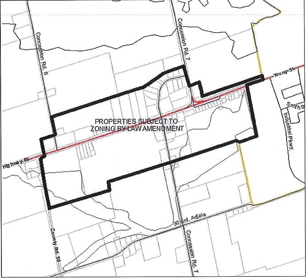 Adjala-Tos removes retail uses for Hwy. 89 land