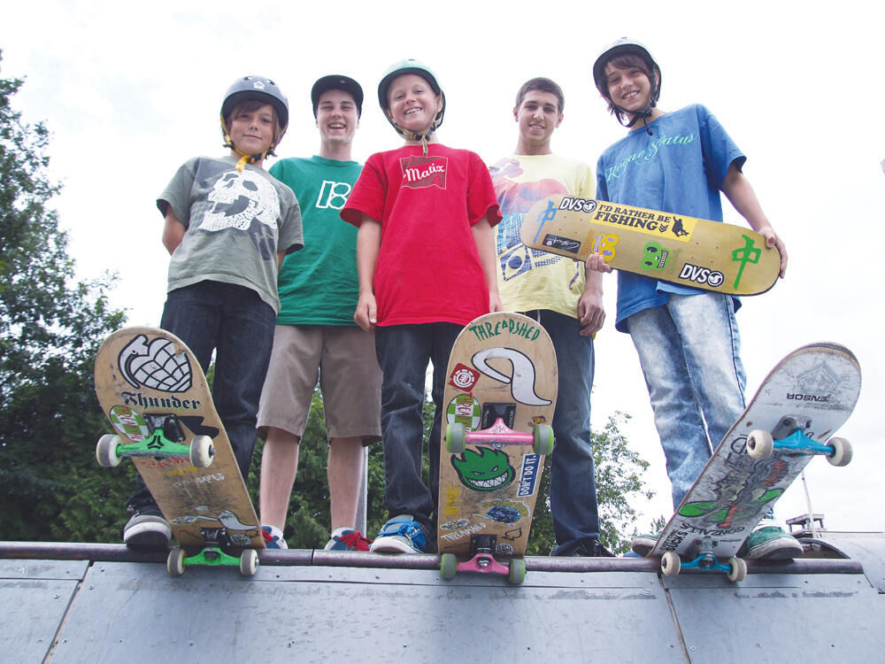 Kids flipping over board camp