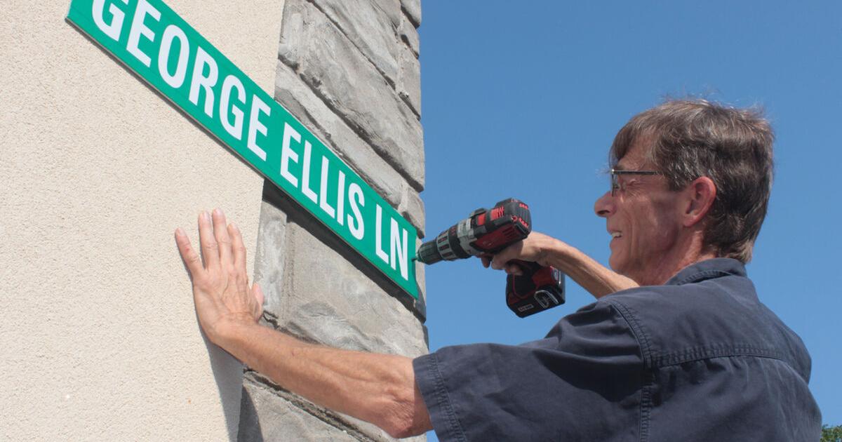 Sign honours memory of Alliston’s George Ellis