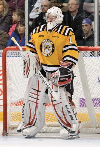 Penetang goalie standing tall for Sarnia Sting