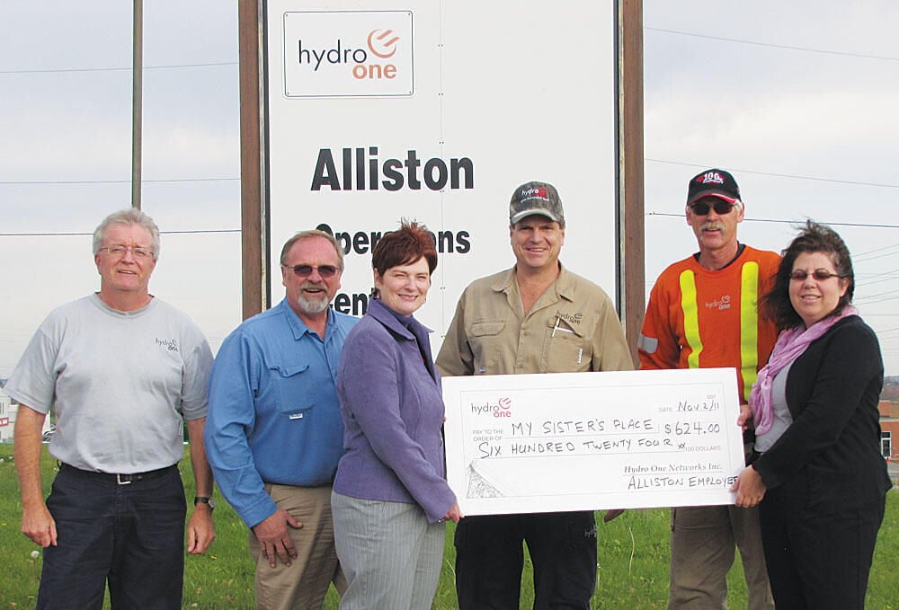 Hydro workers support women’s shelter