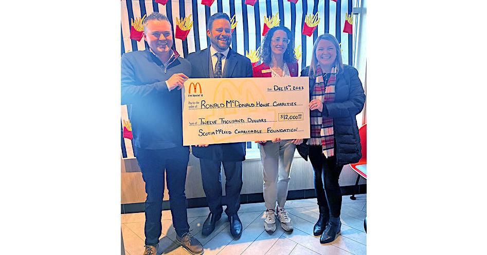 Barrie McDonald’s gets facelift, donates cash to charity