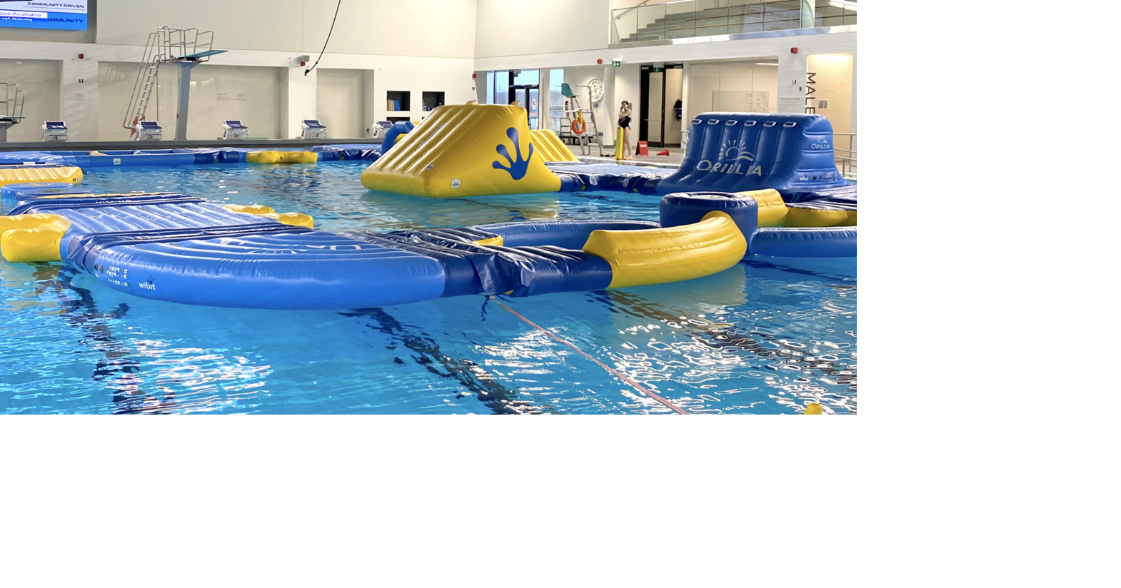 Orillia Recreation Centre has a new water obstacle course