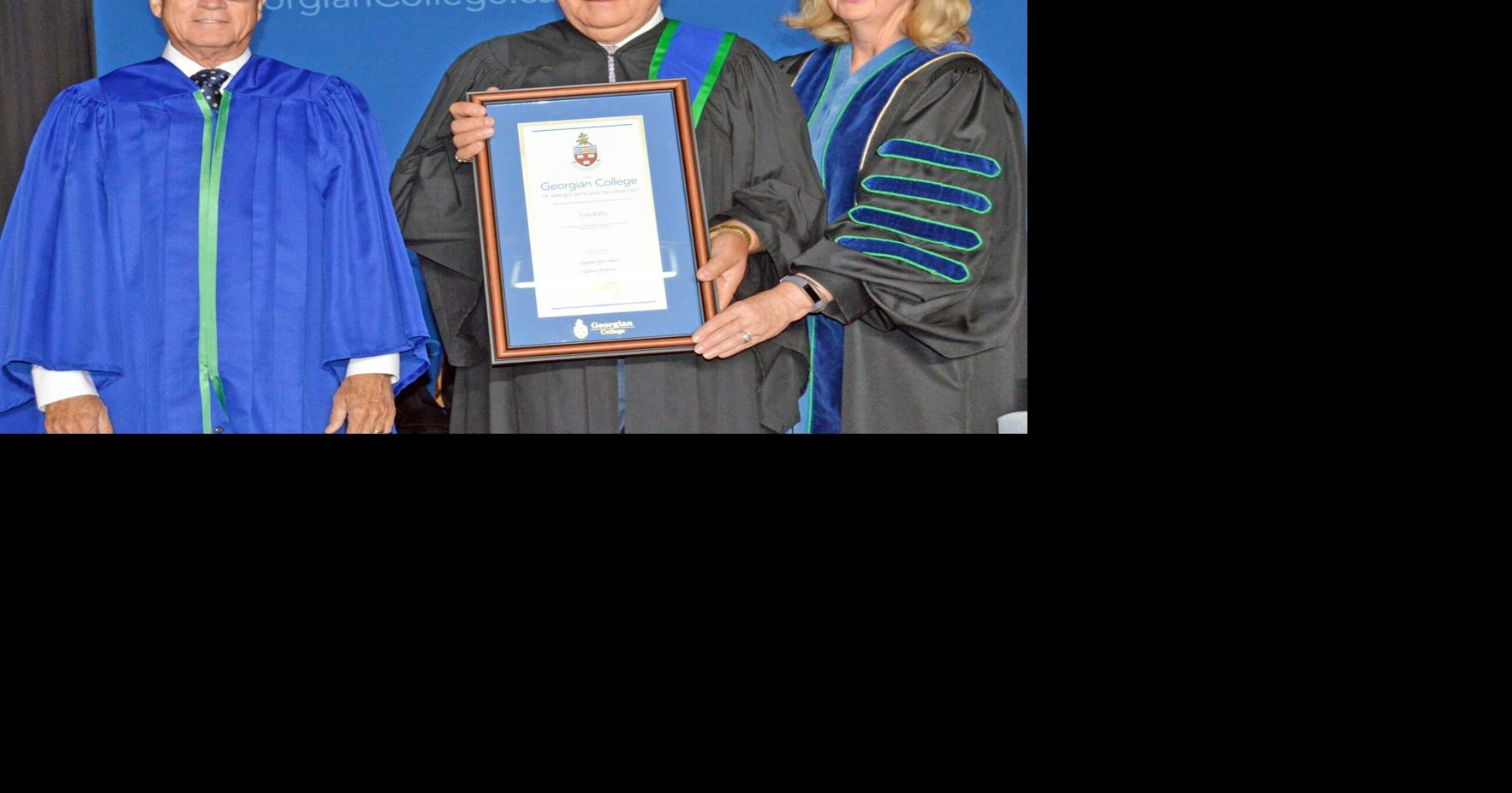 Nottawasaga Resort founder Lou Biffis receives honorary diploma