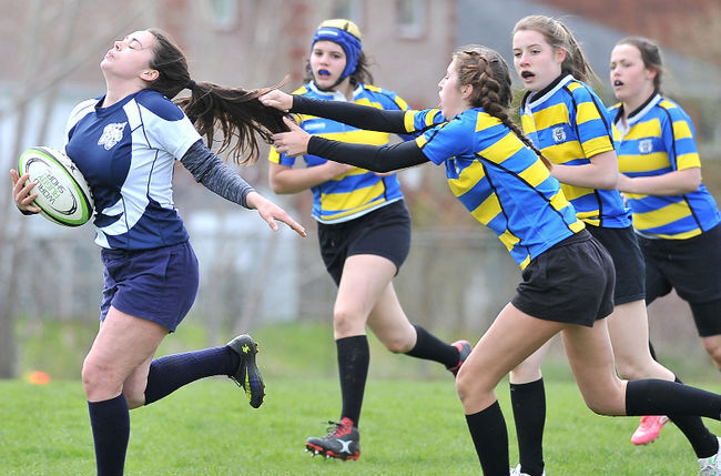 Kodiaks wallop Wildcats in high-school girls rugby action in Barrie