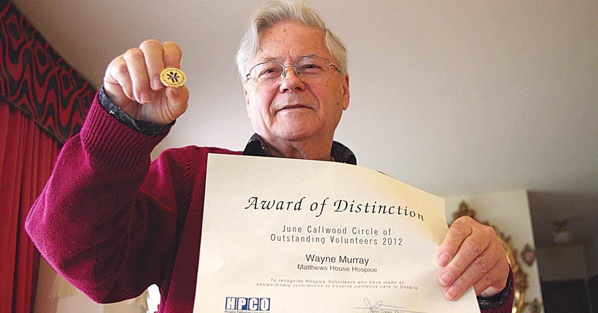 Hospice volunteer presented June Callwood award