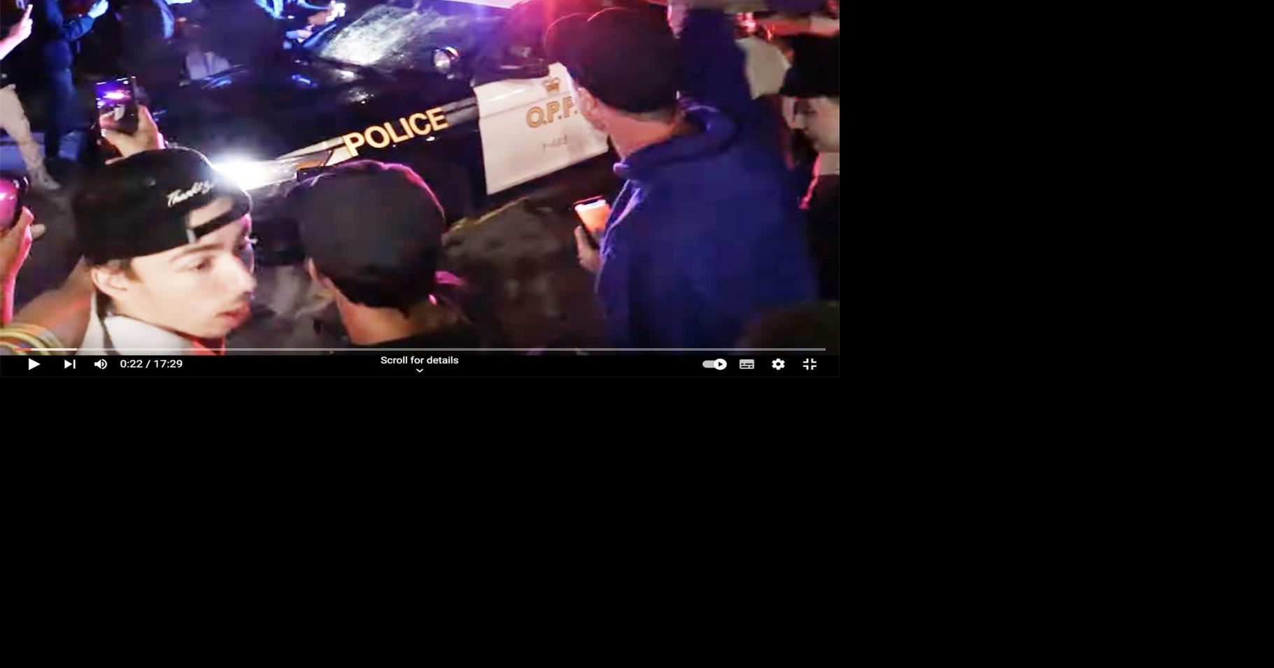 Man charged with damage to cruiser during H2Oi event