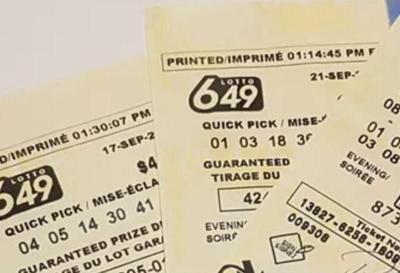 Winning $58-million Lotto 6-49 ticket sold outside Ontario