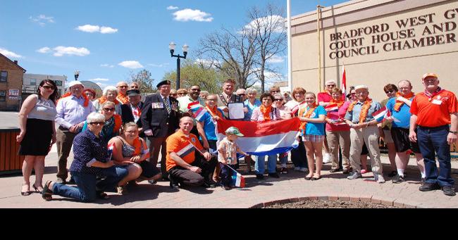 Flag-raising for Dutch Liberation Day