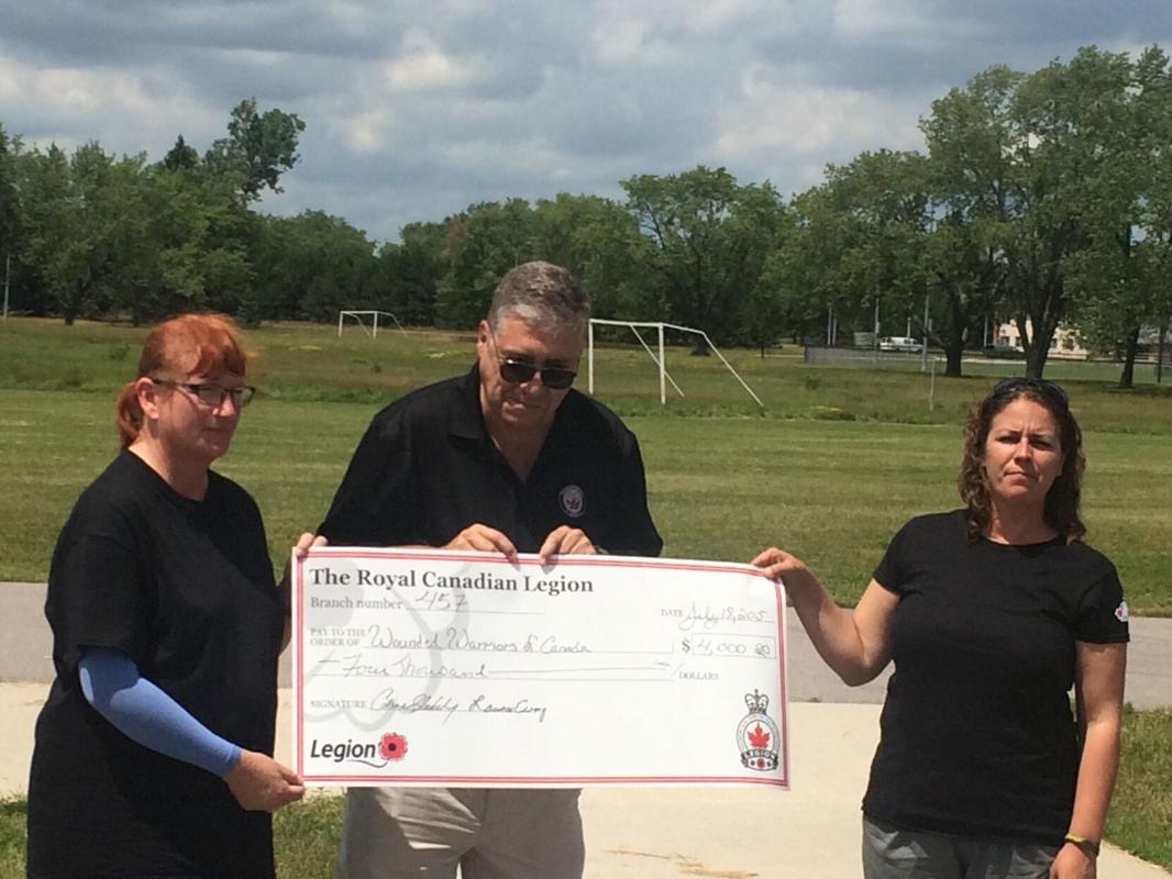 Wasaga ride, Stayner legion give to Wounded Warriors