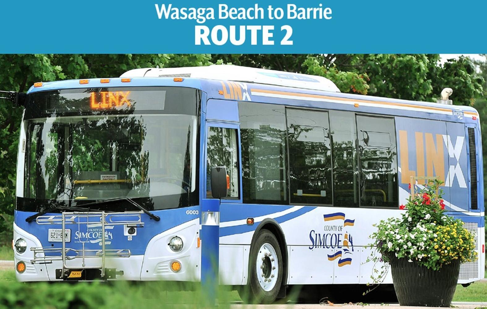 LINX bus service from Wasaga Beach to Barrie begins Aug. 6