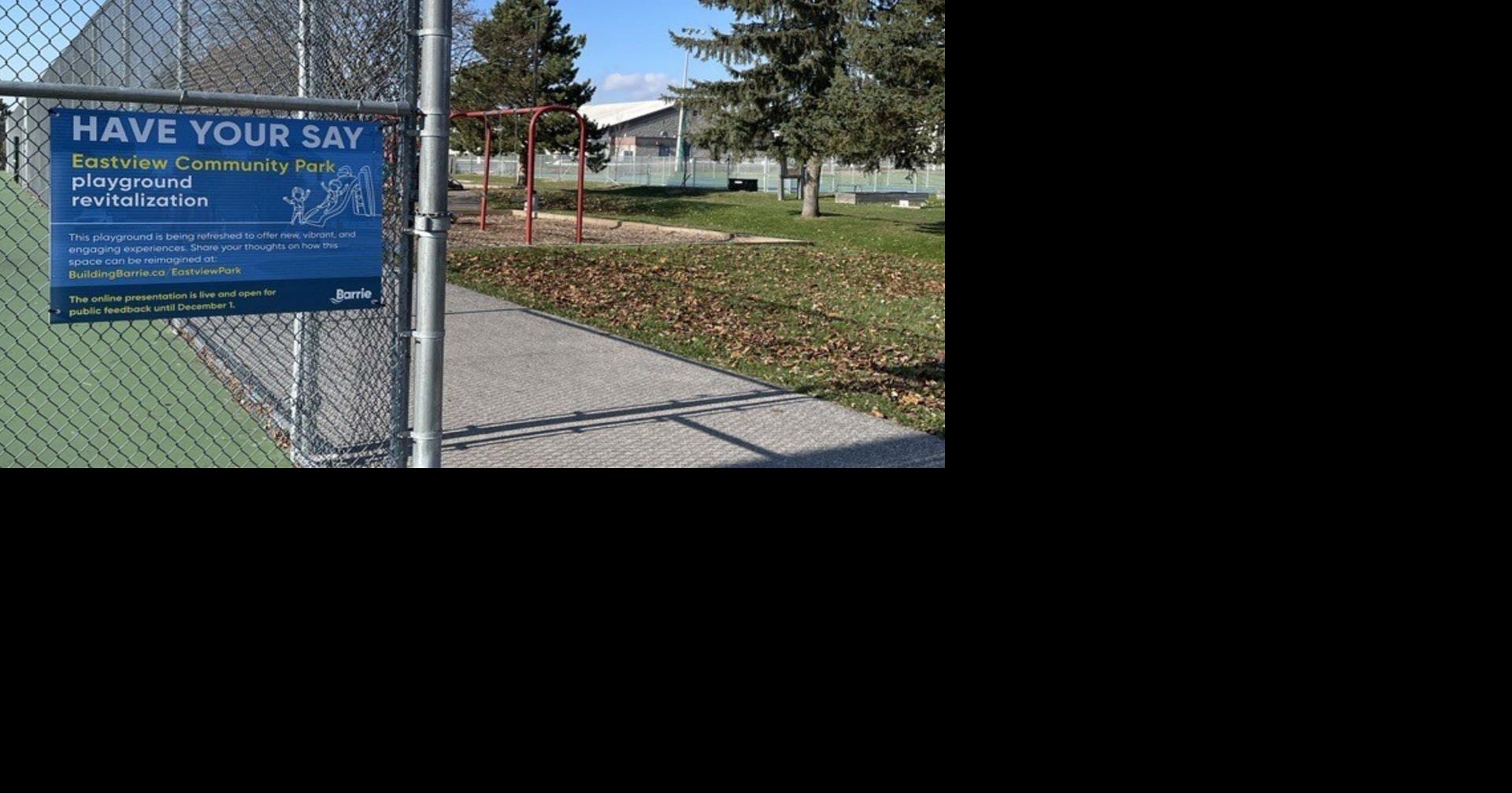 Your advice can help improve playgrounds at two Barrie parks