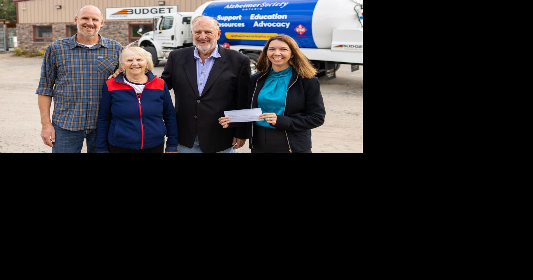 Callow family donates $10,000 to Alzheimer’s Society