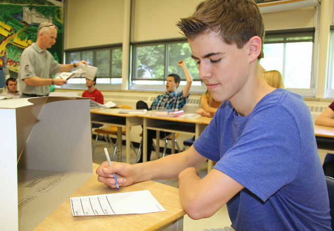 Local students learn value of voting