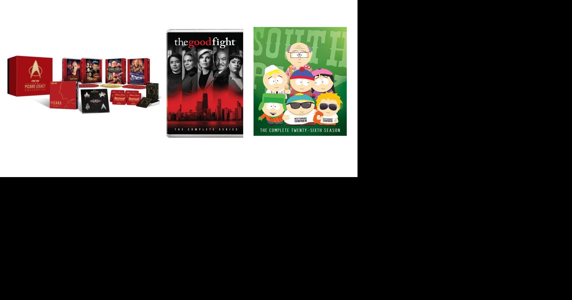 Star Trek: Picard, The Good Fight & South Park on Disc!